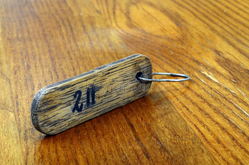 Old wooden hotel key stock photo. Image of vintage, retro - 78632444