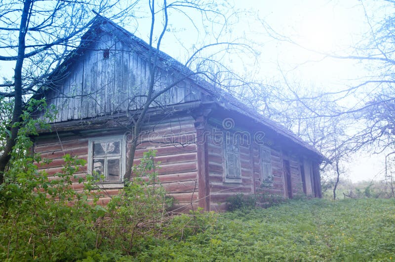 Old wooden house stock image. Image of lopsided, shack - 83814449