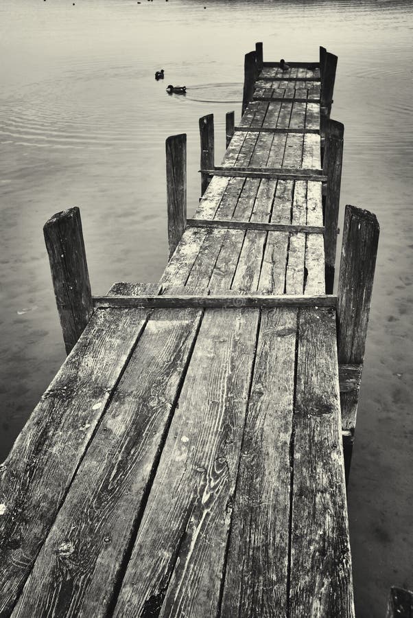 Old wooden jetty stock photo. Image of water, frame, white - 41012928