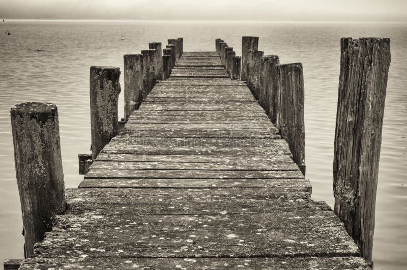Old wooden jetty stock photo. Image of obsolete, rustic - 58416934