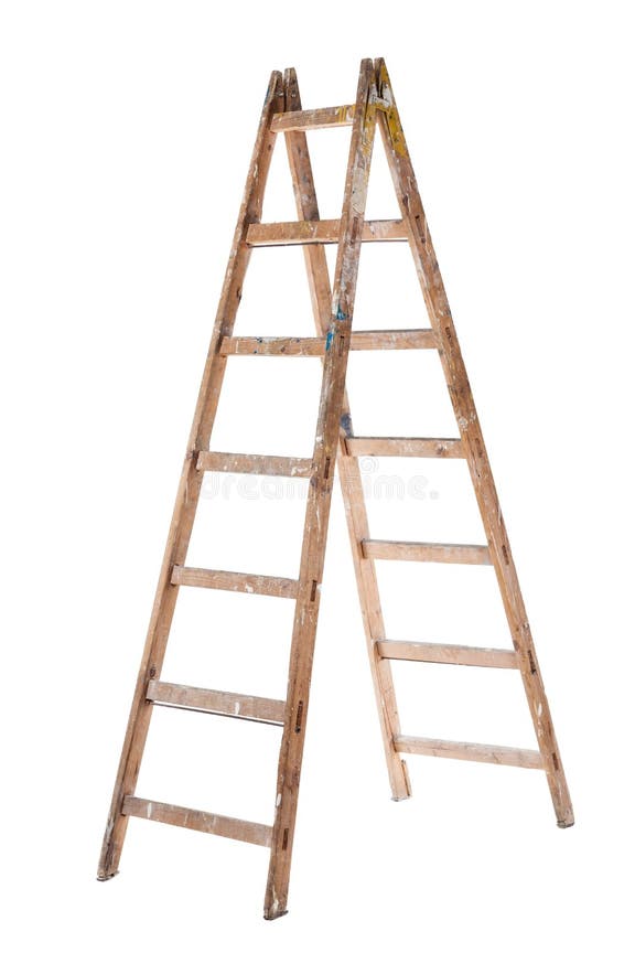 Old Wooden Ladder stock image. Image of rusty, broken - 16492417