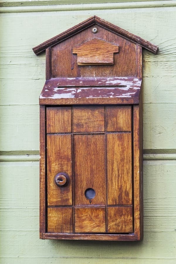 Old wooden mail box stock photo. Image of stamp, classic - 38833756