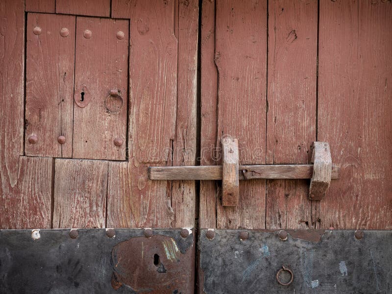 Old Wooden and Metal Gate Background Stock Photo - Image of antique ...