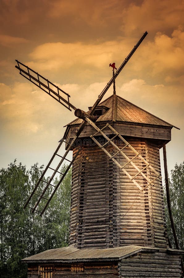 Old wooden mill stock photo. Image of farm, wheat, antique - 75255182