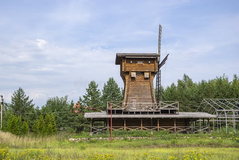 Old wooden mill stock photo. Image of rustic, retro - 238760510
