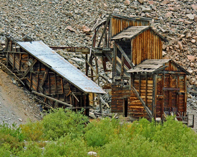 Old Mining Structure in Colorado Stock Photo - Image of travel, mining ...