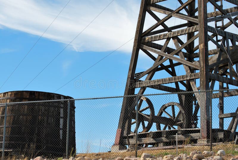 Old wooden oil rig. stock photo. Image of outdoors, exploration - 81954852 Old wooden oil rig. stock photo. Image of outdoors, exploration - 81954852