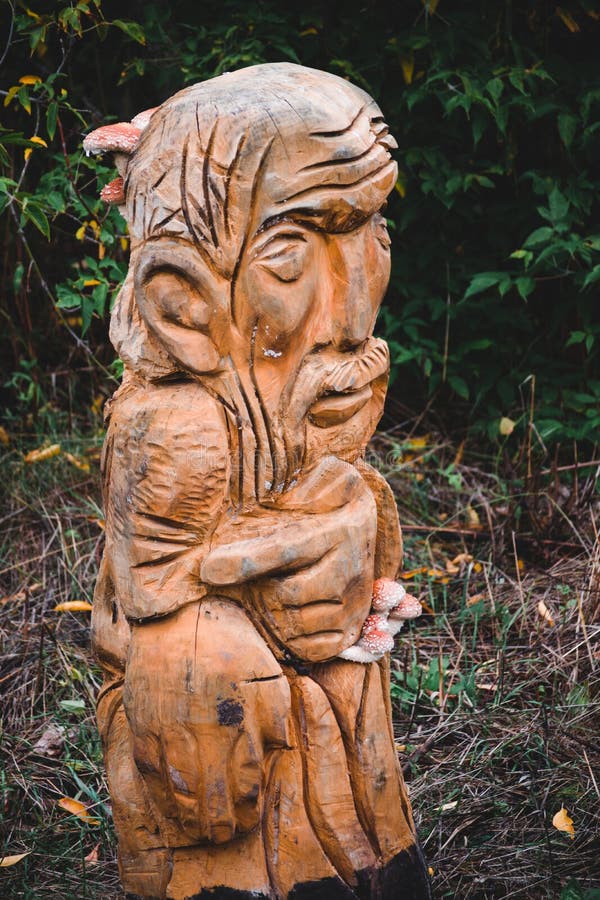 Wooden pagan idol stock image. Image of decoration, wood - 31703949