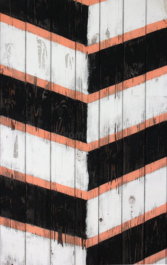 Old Wooden Painted Striped Guard Post Texture Stock Photo - Image of ...