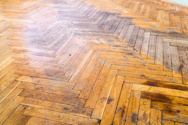 Old Wooden Parquetry on the Floor Stock Photo - Image of plank, natural ...