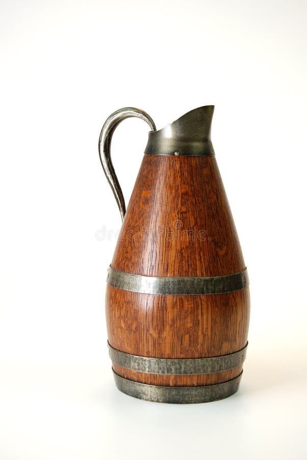 Old wooden pitcher stock image. Image of vintage, design - 9178151