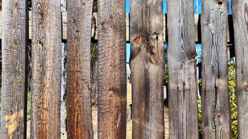 Old Wooden Planks in Fence. Background and Texture. Abstract Frame and ...