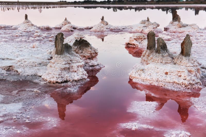Mining of Salt and Potassium Salts. Summer Landscape of the Salt ...