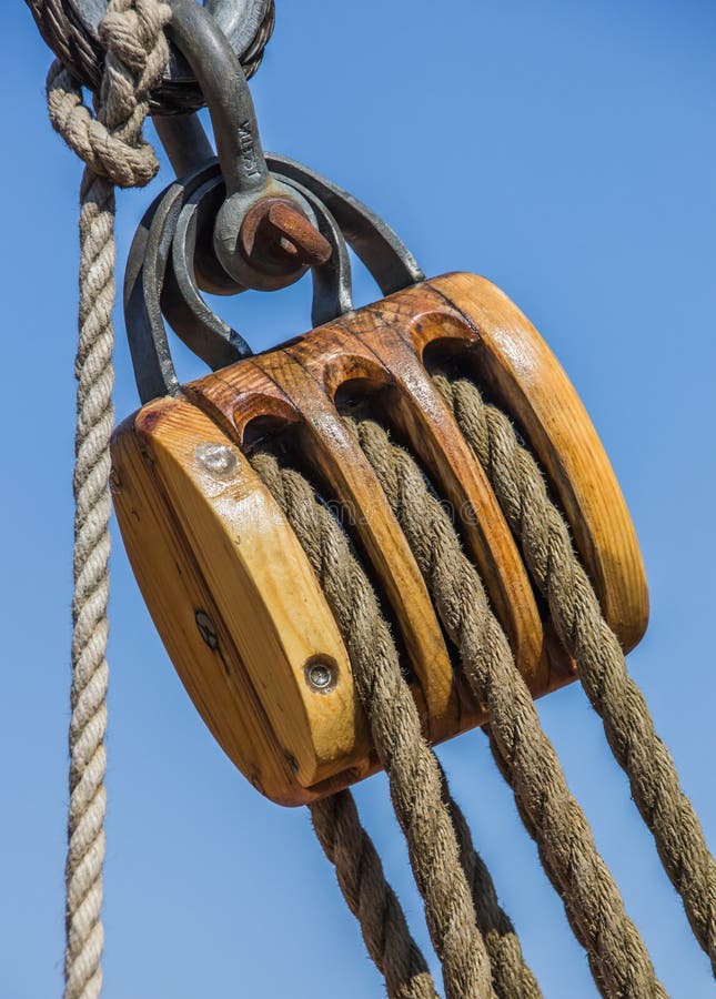 Old ship pulley stock image. Image of nautical, vessels - 43302545