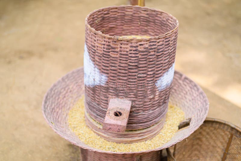 Old Wooden Rice Milling Machine Stock Image - Image of farm, mill: 82859207