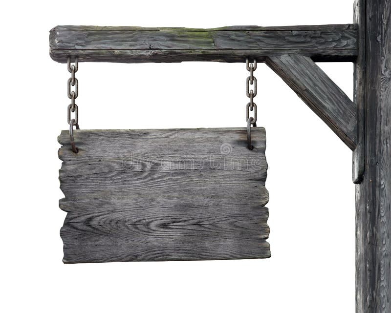 Old Wooden Road Signs Set Isolated Stock Photo - Image of post, road ...