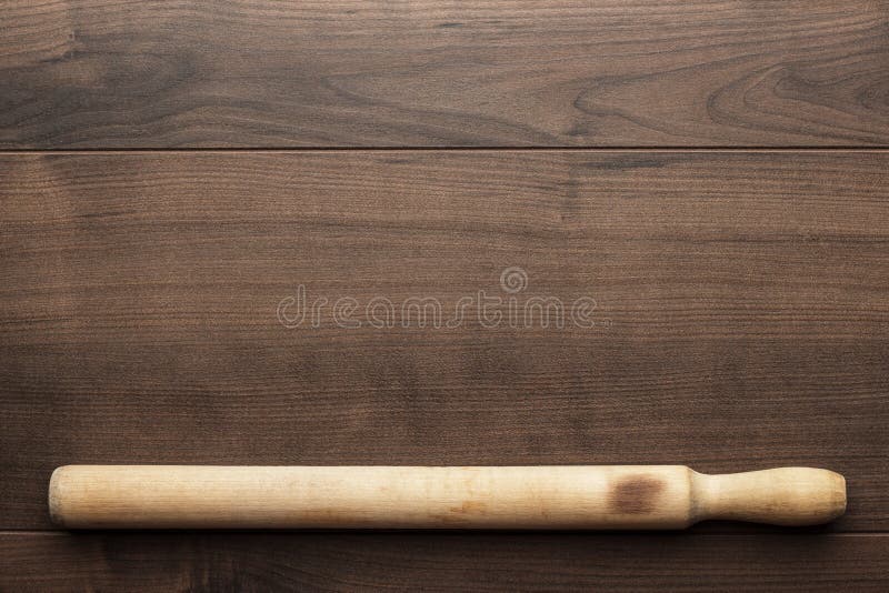 Old wooden rolling pin stock photo. Image of cylinder - 94555234