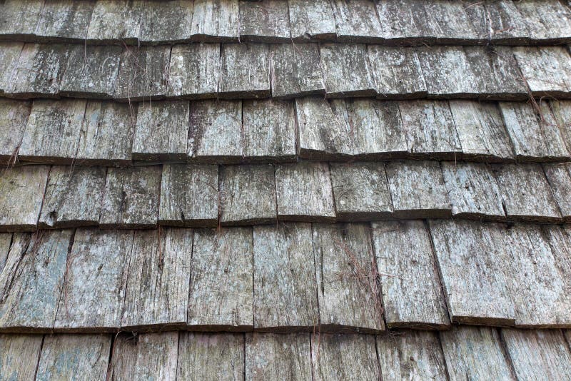 Old wooden roof shingles stock image. Image of wood, timber - 65663959