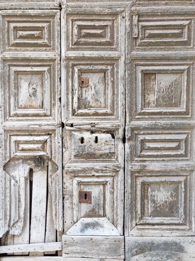 Old Wooden Rustic Door, Vintage Background Stock Image - Image of ...