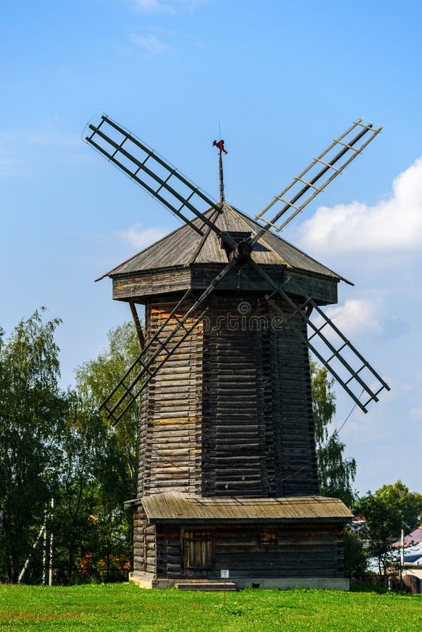 Old Rustic Windmill on Nebraska Pasture Landscape Stock Photo - Image ...