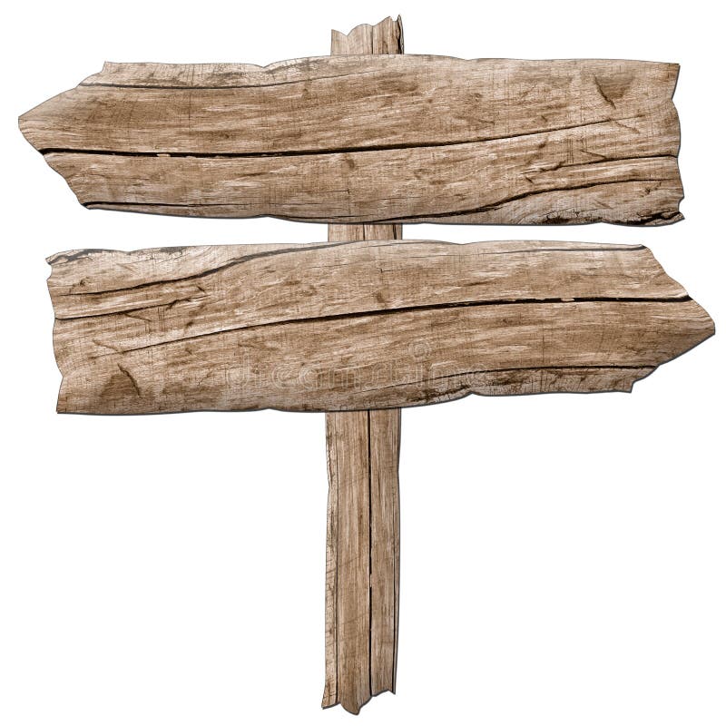 Old Wooden Sign Post