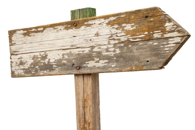 Old Wooden Sign Isolated â€ Rustic Signboard Design Stock Illustration ...