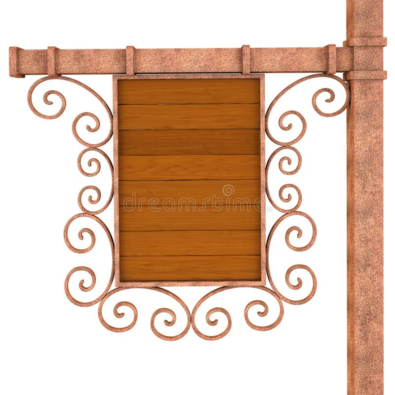 Old wooden signboard. stock illustration. Illustration of heavy - 28885030