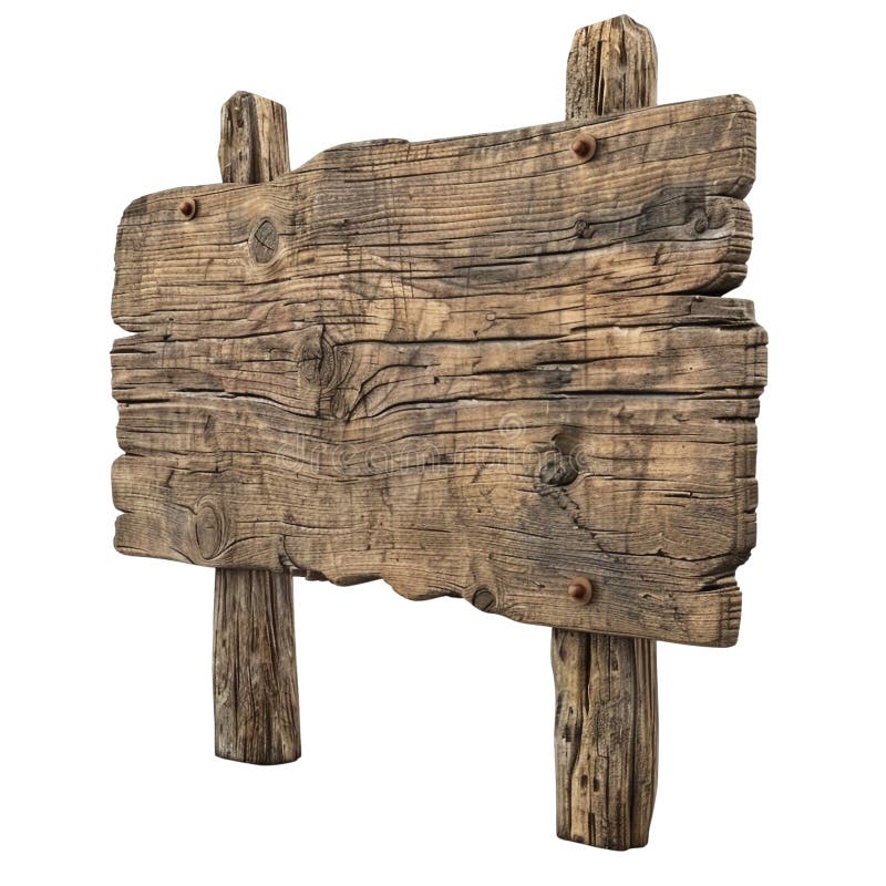 Old Wooden Signboard with Weathered Texture Stock Image - Illustration ...