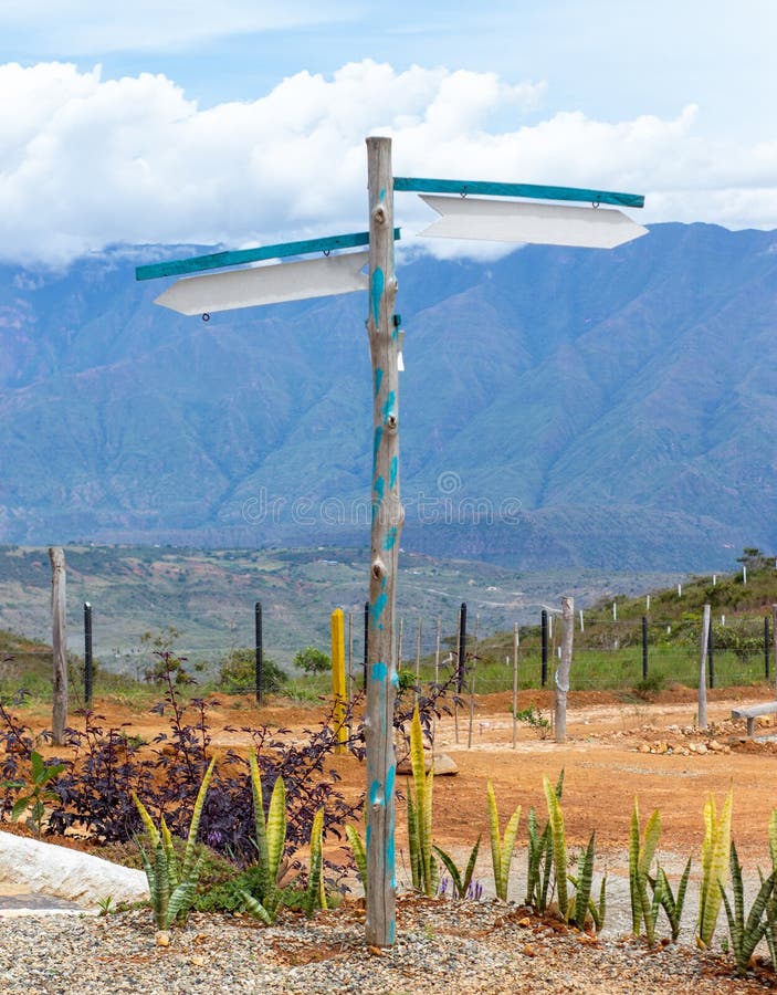 Old Wooden Signpost with Flags Stock Photo - Image of idea, time: 260892042