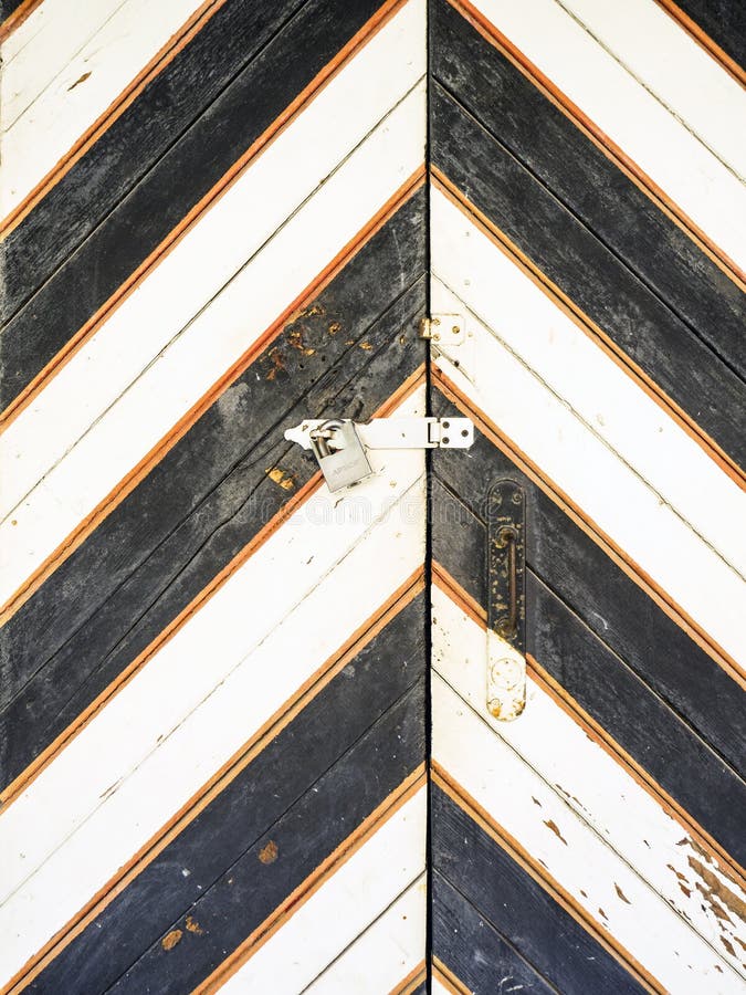 Old wooden striped gate stock image. Image of home, double - 124890637