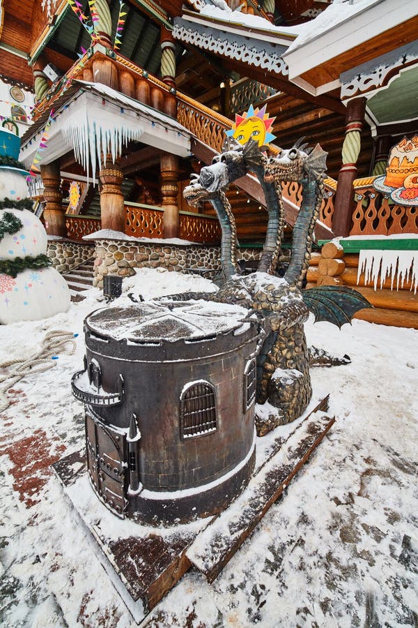 Old Wooden Structure at Izmailovsky Kremlin, Moscow Stock Image - Image ...