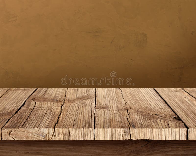 Old Wooden Table with Dark Background Stock Photo - Image of abstract ...