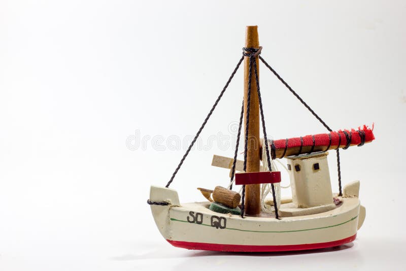 Old wooden toy boat stock image. Image of discover, retro - 31542411
