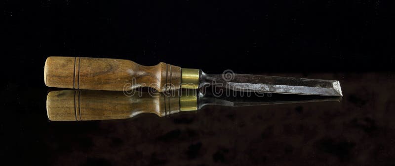 Old Wooden Vintage Chisel Tools Stock Photo - Image of handle ...