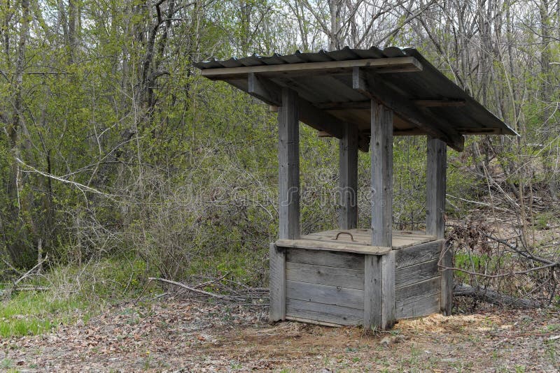 Well with Spring Water Standing in the Fields Stock Image - Image of ...