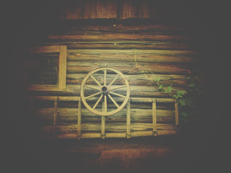Old wooden wheel stock image. Image of outdoor, ancient - 89020277