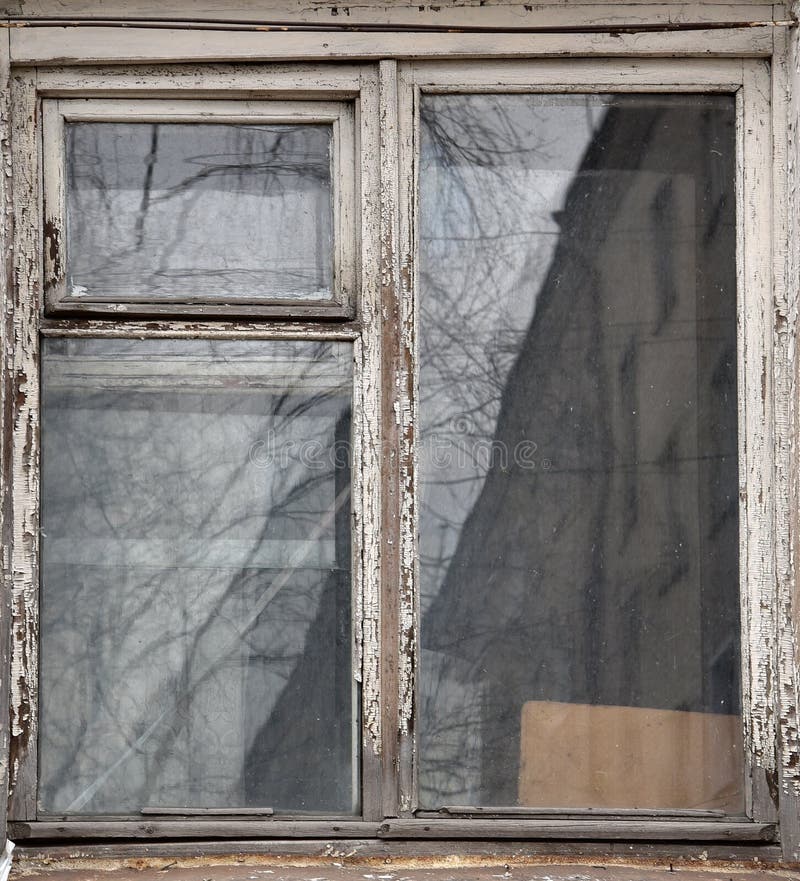 Old Wooden Window with Peeling Paint Texture Stock Photo - Image of ...
