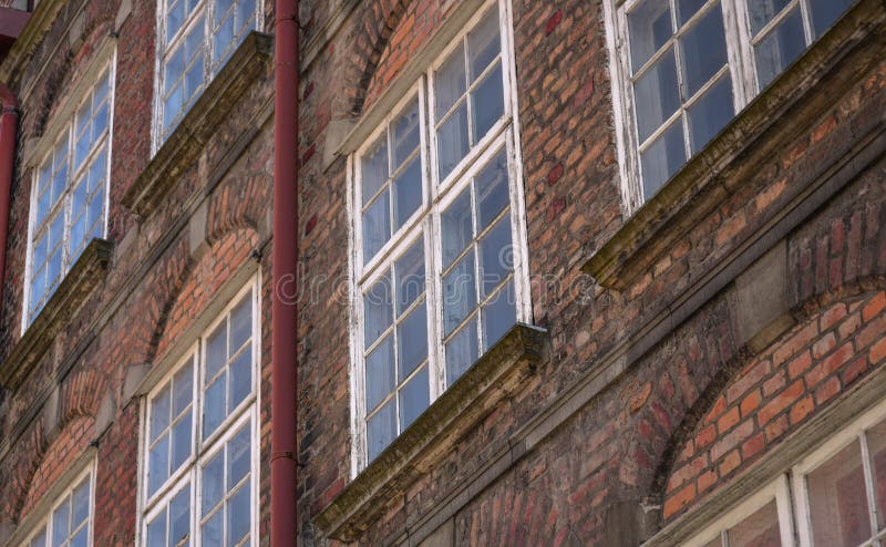 Window in the Wall of an Old Red Brick Stock Image - Image of house ...