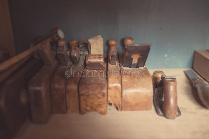 Old woodworking tools stock photo. Image of tools, handle - 40194724