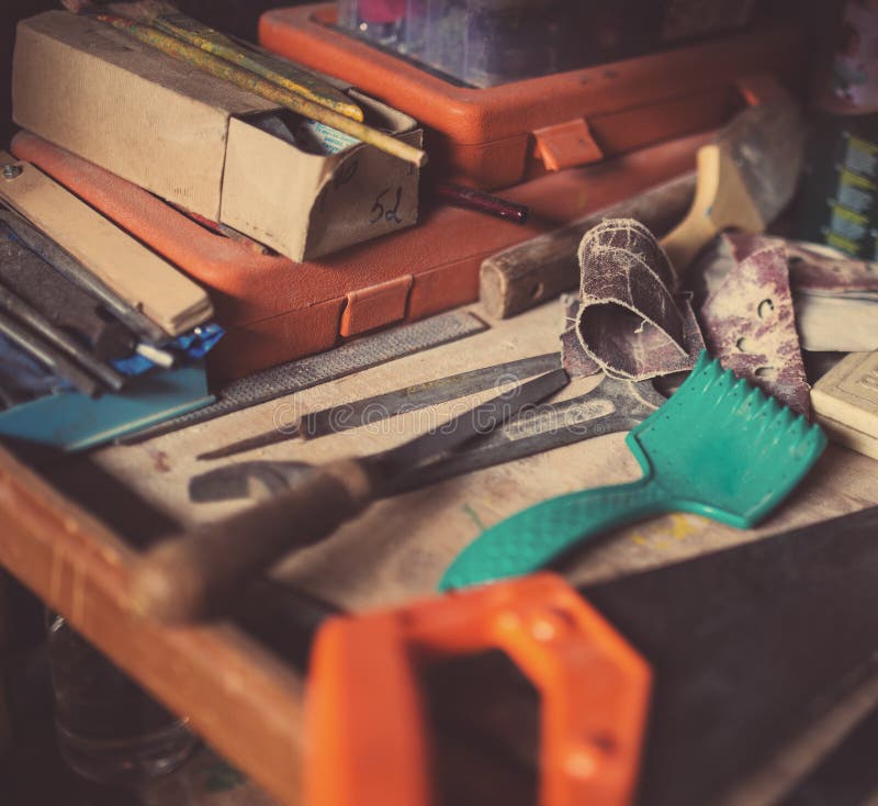 Old woodworking tools stock photo. Image of tools, handle - 40194724