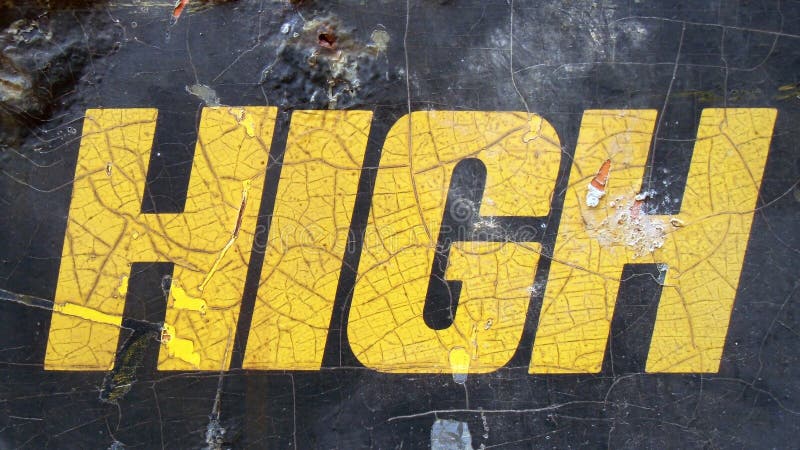 The word high stock photo. Image of still, high, letter - 55740314