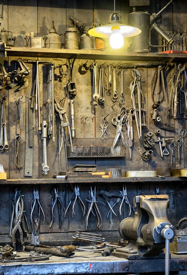 Old workbench stock image. Image of scene, tranquil, drill - 31521195