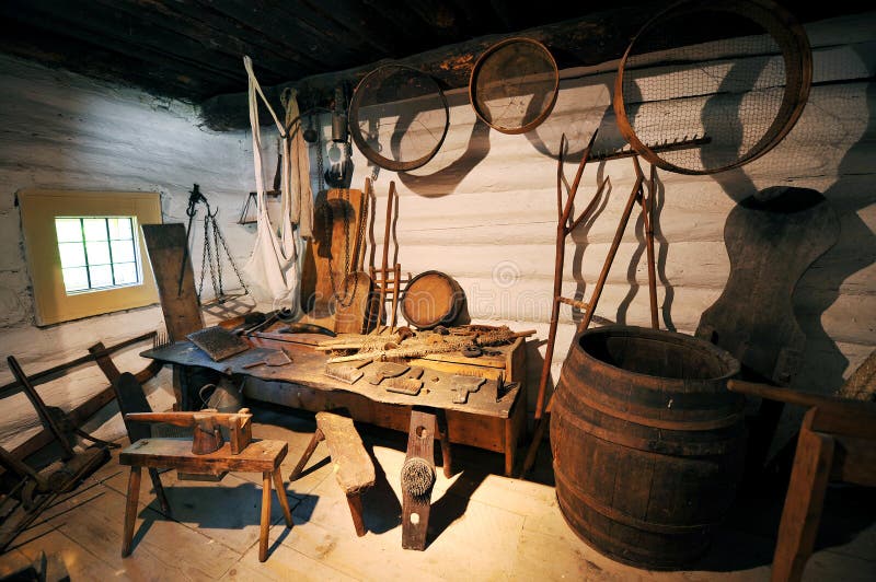 Old workshop stock image. Image of museum, handicraft - 28503701