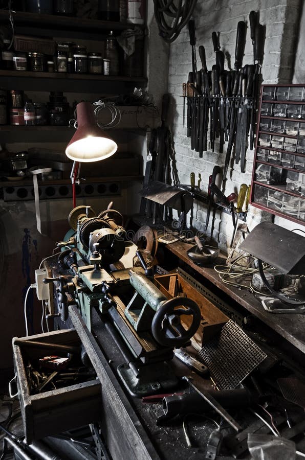 Old workshop stock image. Image of light, repairshop - 29211399
