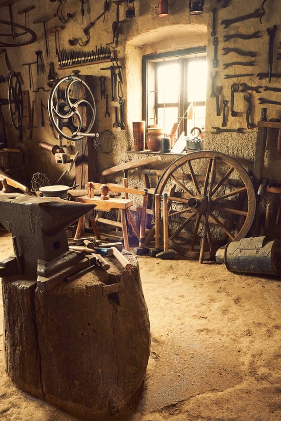 Old workshop stock photo. Image of dusty, hammer, oast - 56640130