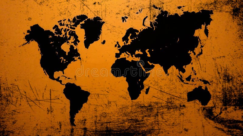 Old World Map Abstract Background Illustration Stock Image - Image of ...