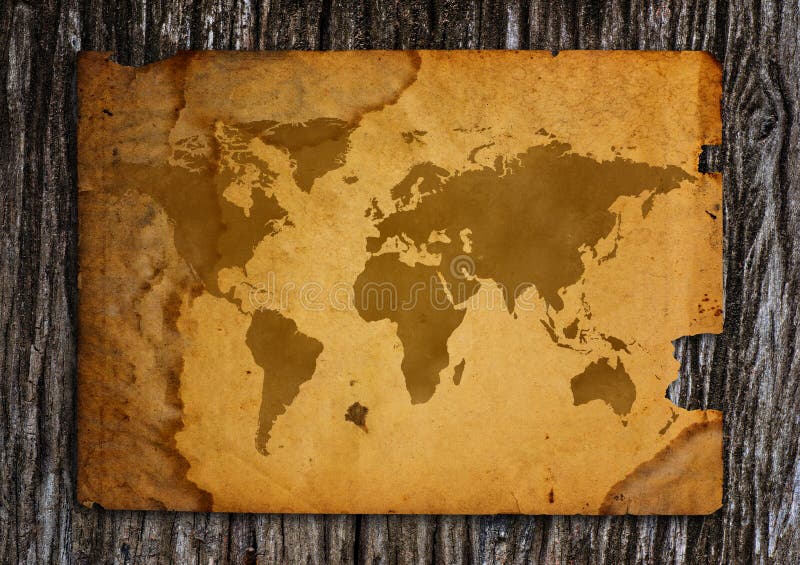 Old world map. stock image. Image of global, aged, background - 32152333