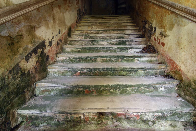 Old Worn Abandoned Staircase Stock Image - Image of detail, stair: 99941331