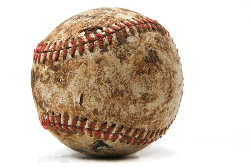 Old Worn Baseball stock image. Image of dirty, white, sport - 3775203