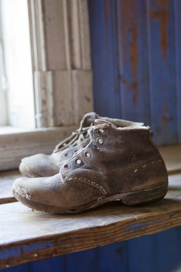 Old worn boots stock photo. Image of brown, footwear - 17179036